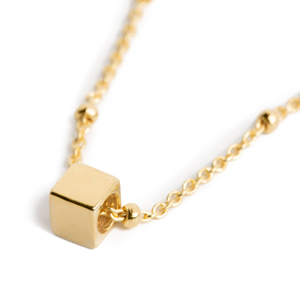 Solid as a Block ketting goud – NoWa | Circular jewelry